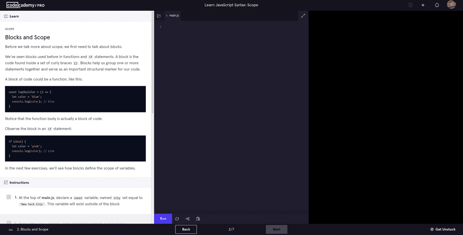 Codecademy Javascript Review Learn Javascript Step By Step